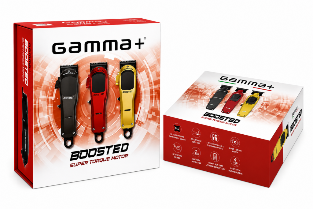 סט Gamma+ Boosted Combo – מכונת תספורת ומכונת פיניש מקצועיות